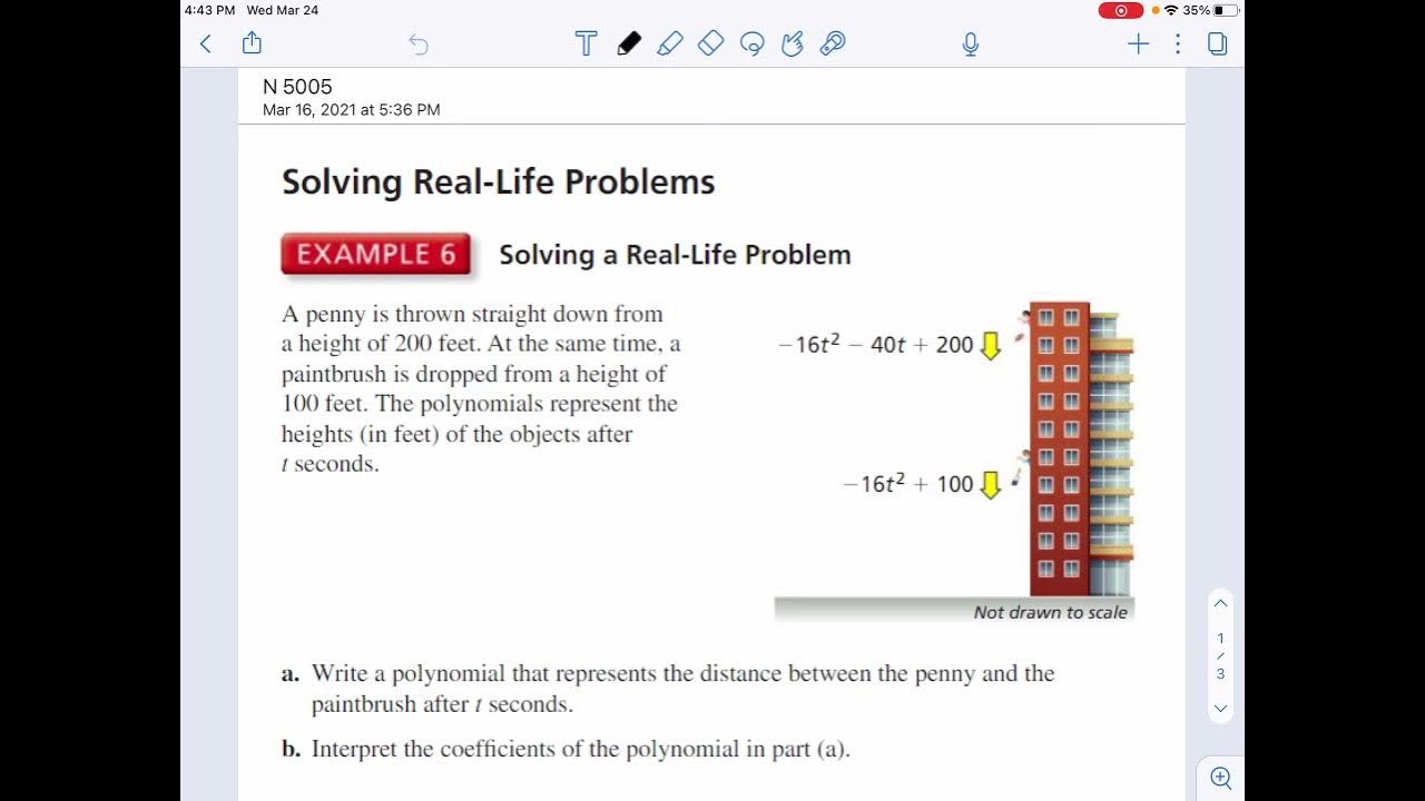 Adding and Subtracting Polynomials Word Problems - YouTube