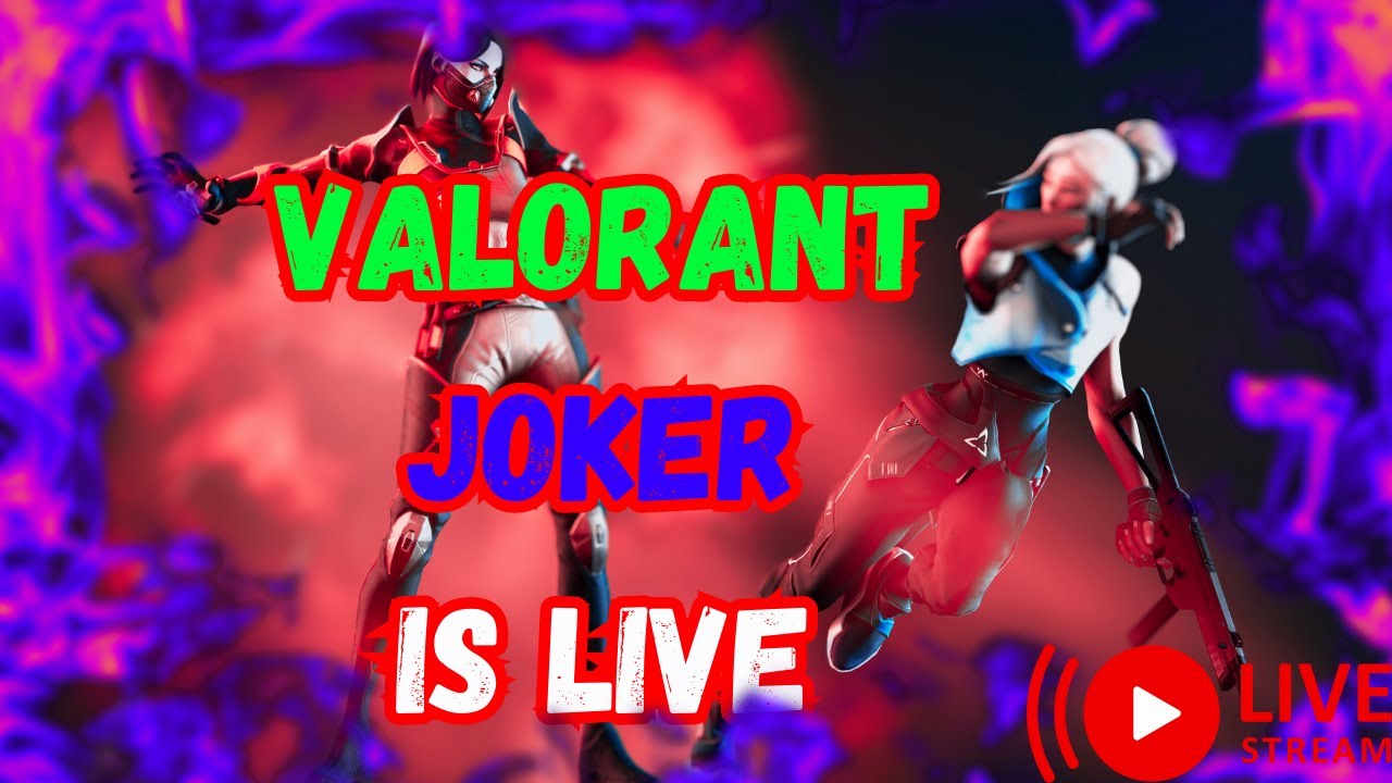 VALORANT LIVE STREAM JOKER #bgmi gujratigamers #livestream #gta5 #bgmi ...