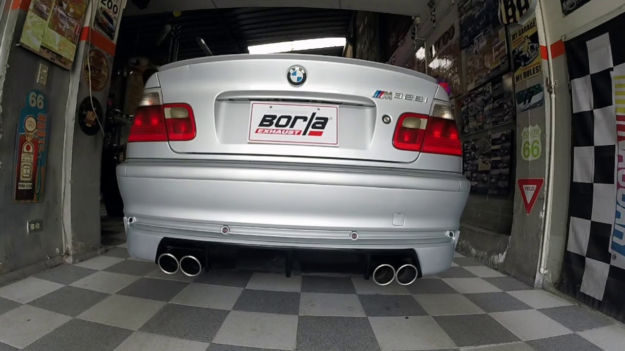 BMW 328i - Rear Section + Borla - YouTube