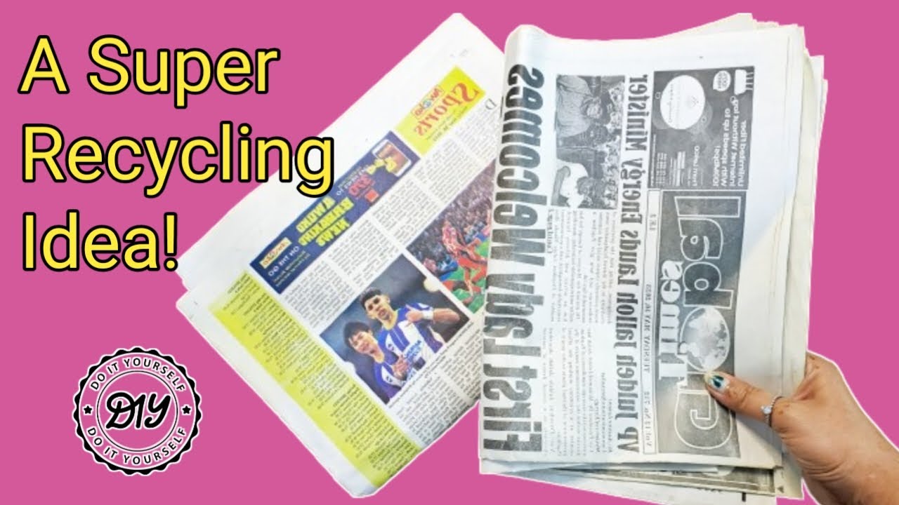 A Super Recycling Idea You Can Do with Newspaper & Peanut shells! Diy ...