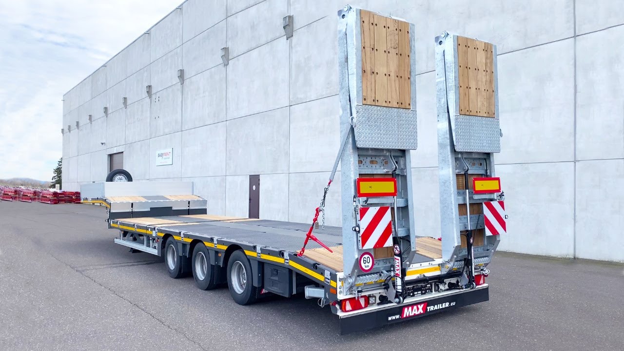 MAX Trailer - MAX100 semi-trailer w/ hydraulic lift-/lowerable loading ...