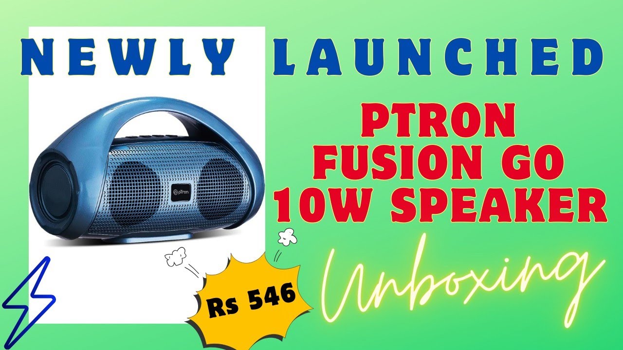 pTron Fusion Go speaker with 10w dhamaka💥 #review #tech #technology # ...
