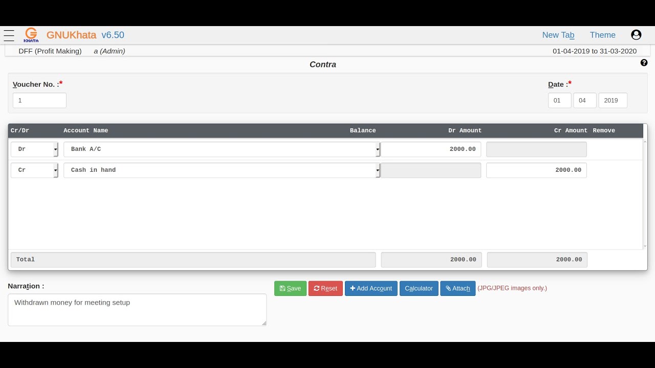 Accounting for Accountants using GNUKhata Part 2 (Creating Vouchers ...