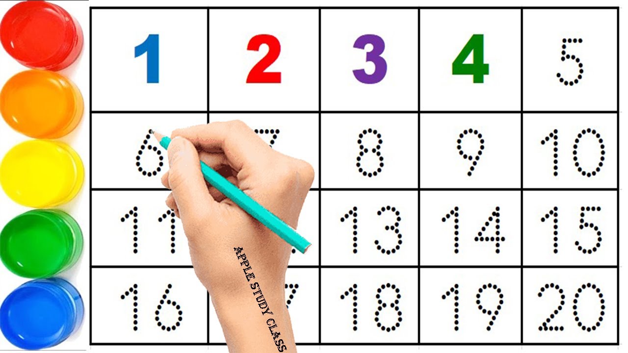 One two three, 1 to 10, 1 to 100, 123, 1234, Numbers, 1 to 100 spelling ...