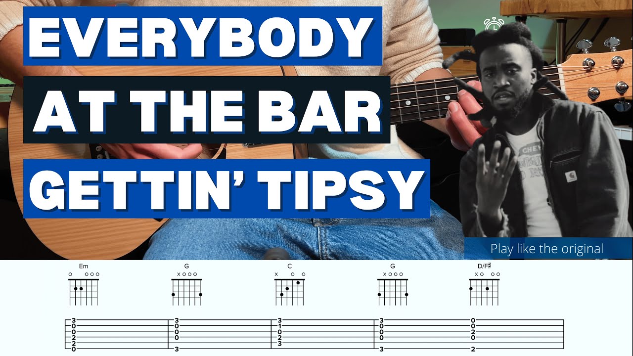 Shaboozey - A Bar Song (Tipsy) | Easy & Full Guitar Lesson + Tabs - YouTube