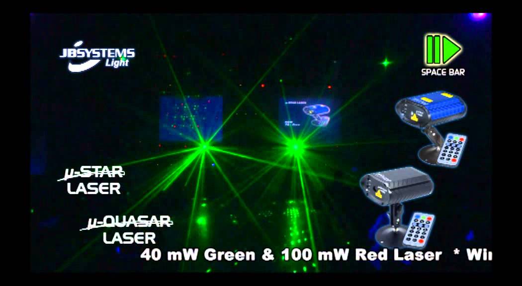Micro Star LASER Micro Quasar LASER JBSystems Light - YouTube