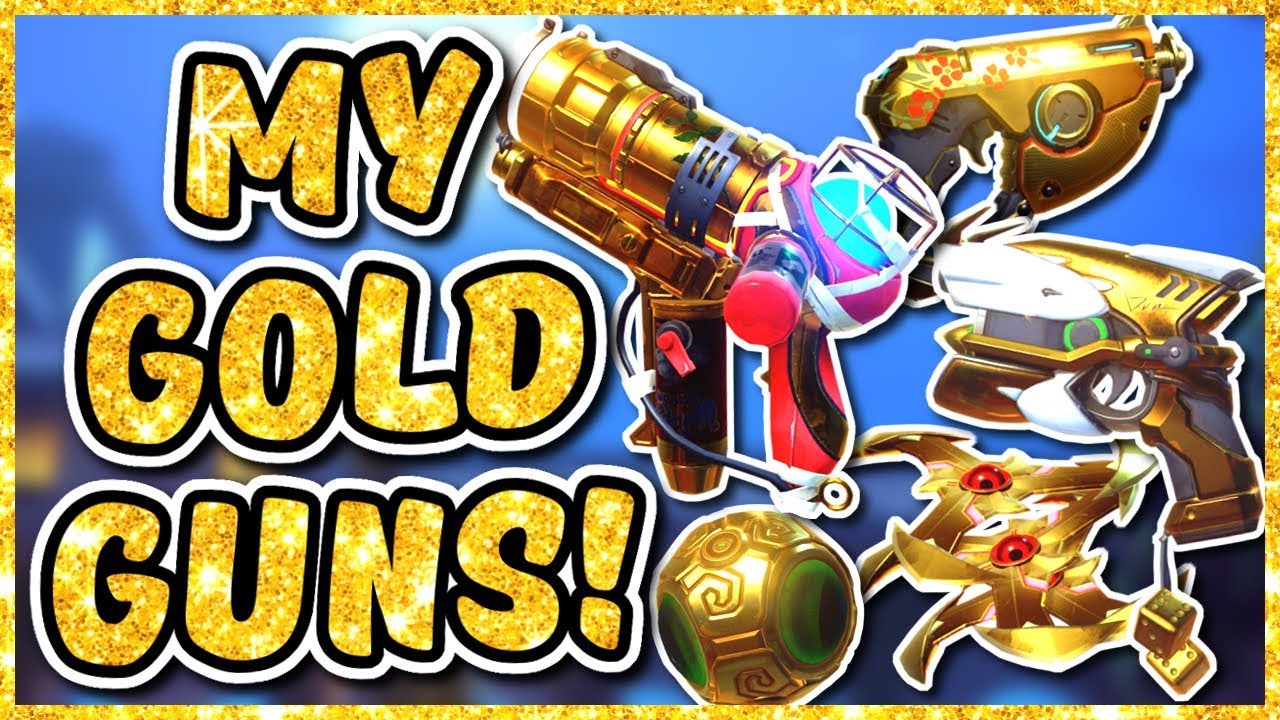 Overwatch - ALL OF MY GOLD GUNS/WEAPONS IN OVERWATCH - YouTube