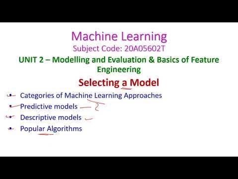 SELECTING A MODEL-Machine Learning-20A05602T-UNIT 2–Modelling and ...
