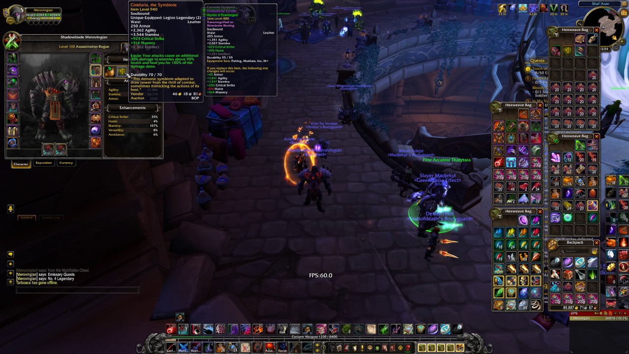 [4K] Cinidaria, the Symbiote Legendary 940ilvl Drop (my 4th legendary ...