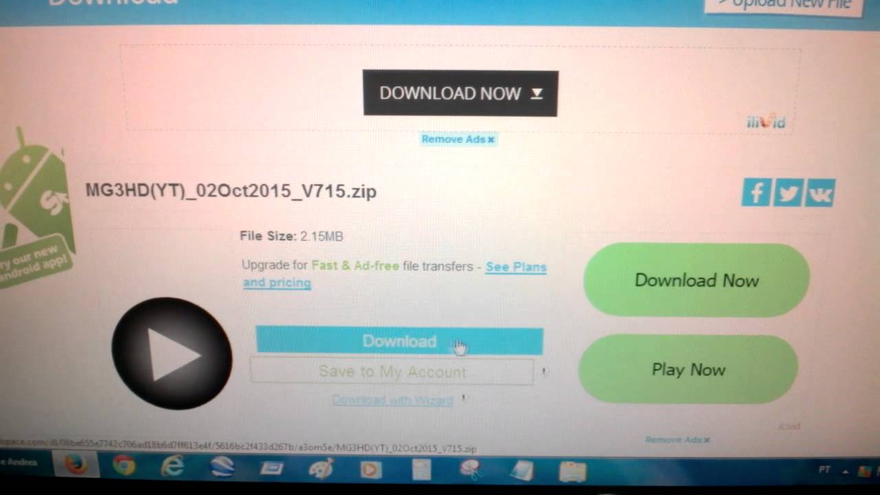 Megabox MG3 HD Plus Satélite - YouTube