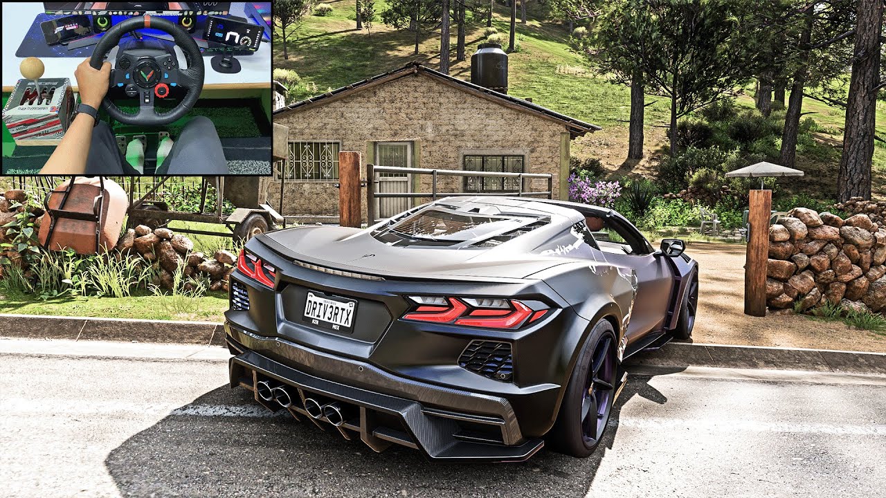 1258HP Chevrolet Corvette E-Ray - Forza Horizon 5 | Logitech G29 ...