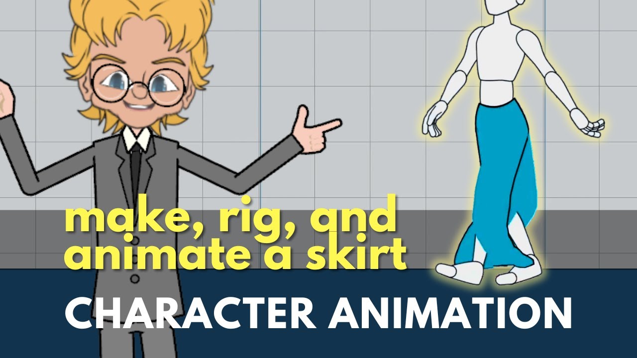Master Cartoon Animator 5: How to Animate a Long Skirt That Animates ...