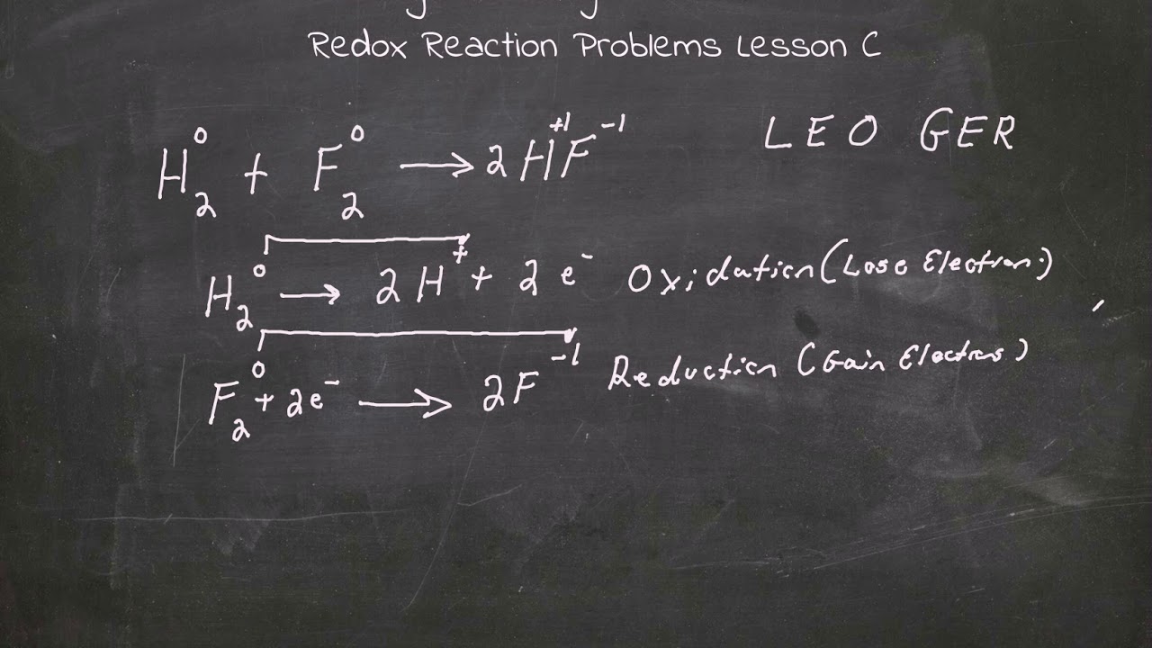 Redox Reaction Problems Lesson C - YouTube