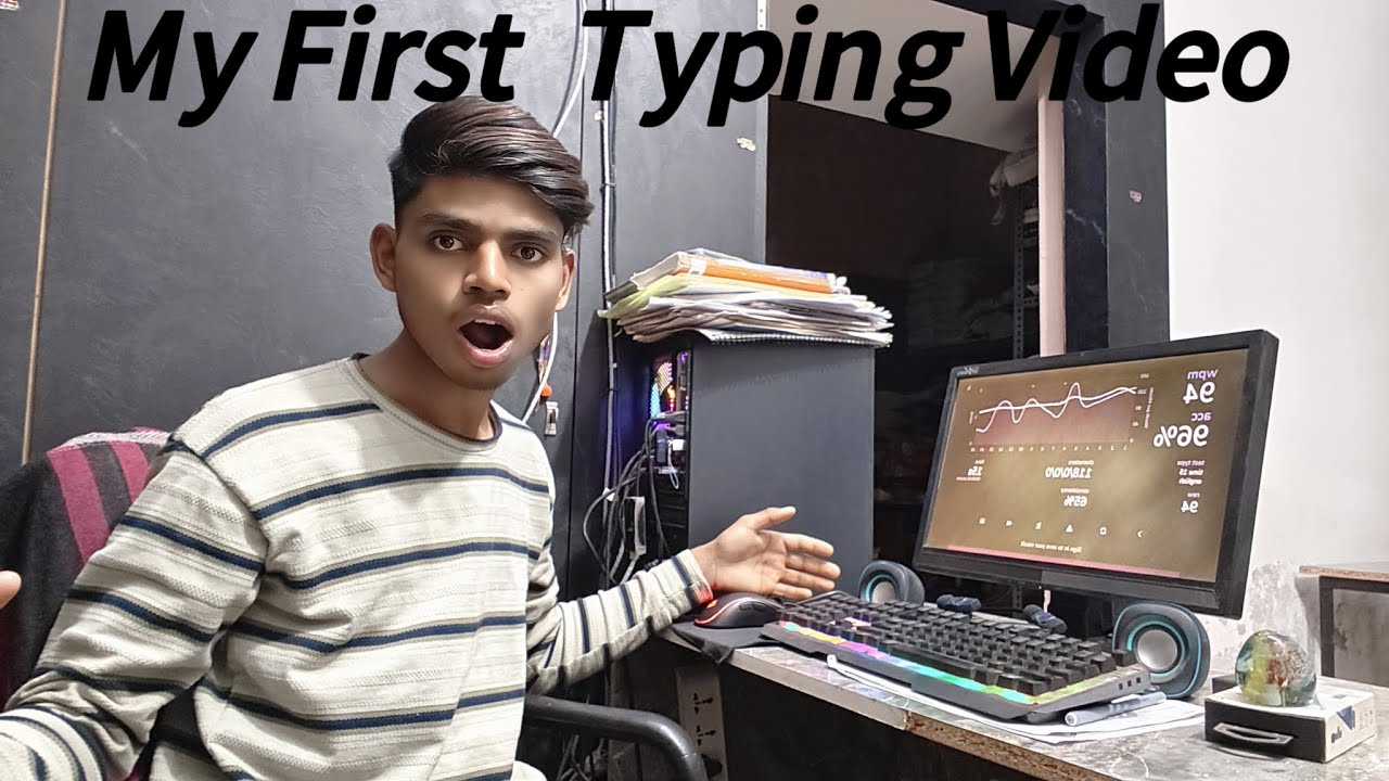 My First Typing Video 😂 #keyboard #typingspeed - YouTube