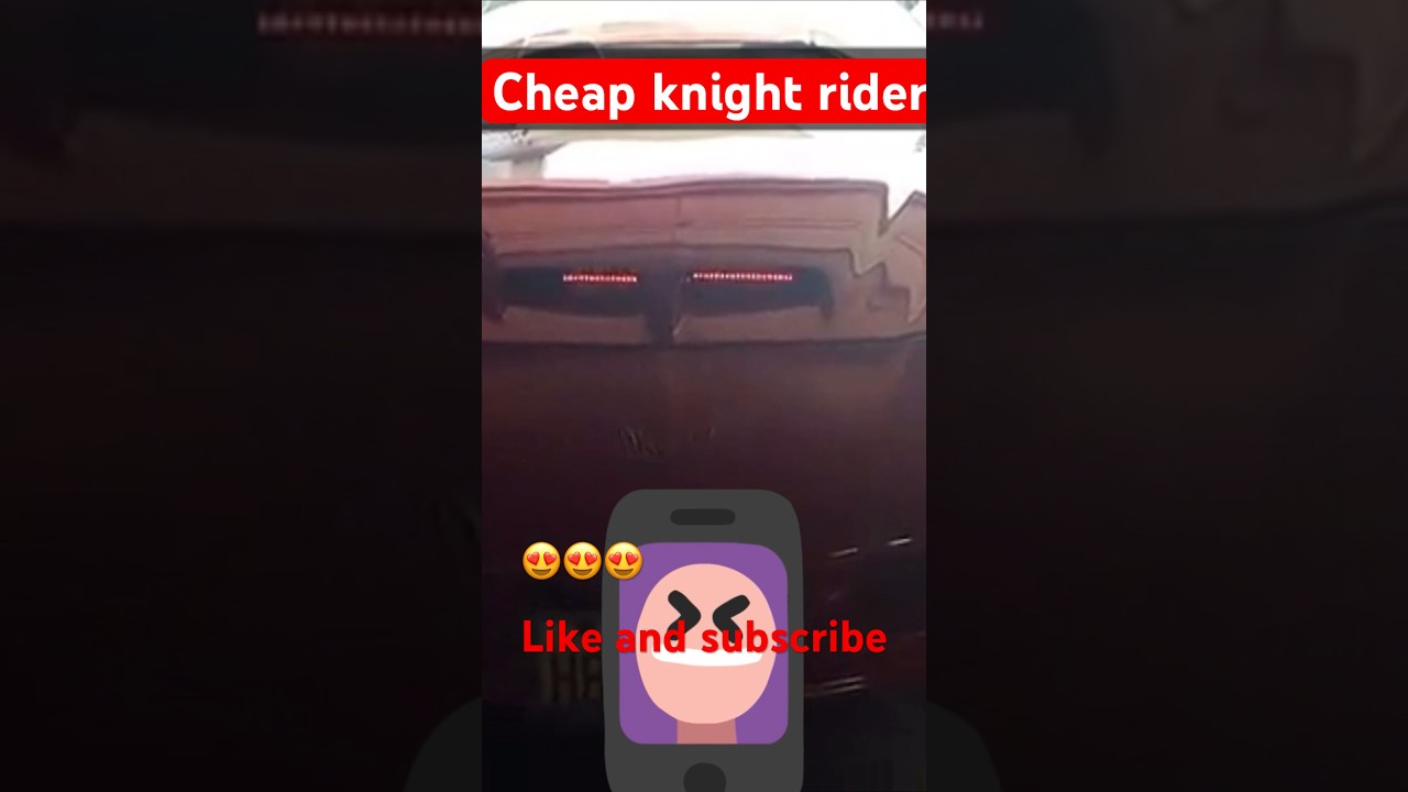 Cheap knight rider mod #firebird #knightrider #cheap - YouTube