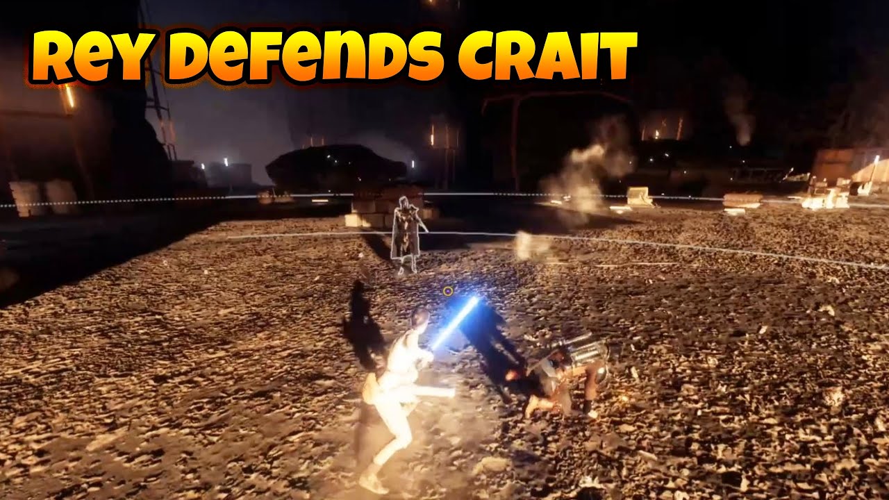 Rey defends the Crait base | Star Wars Battlefront 2 - YouTube