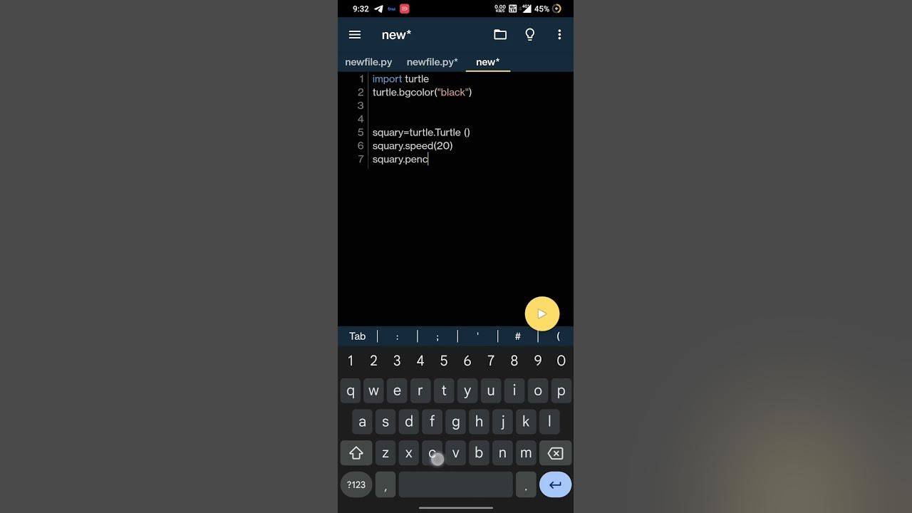 Pydroid3 Easycode Pythontrendingshorts Uns Youtube