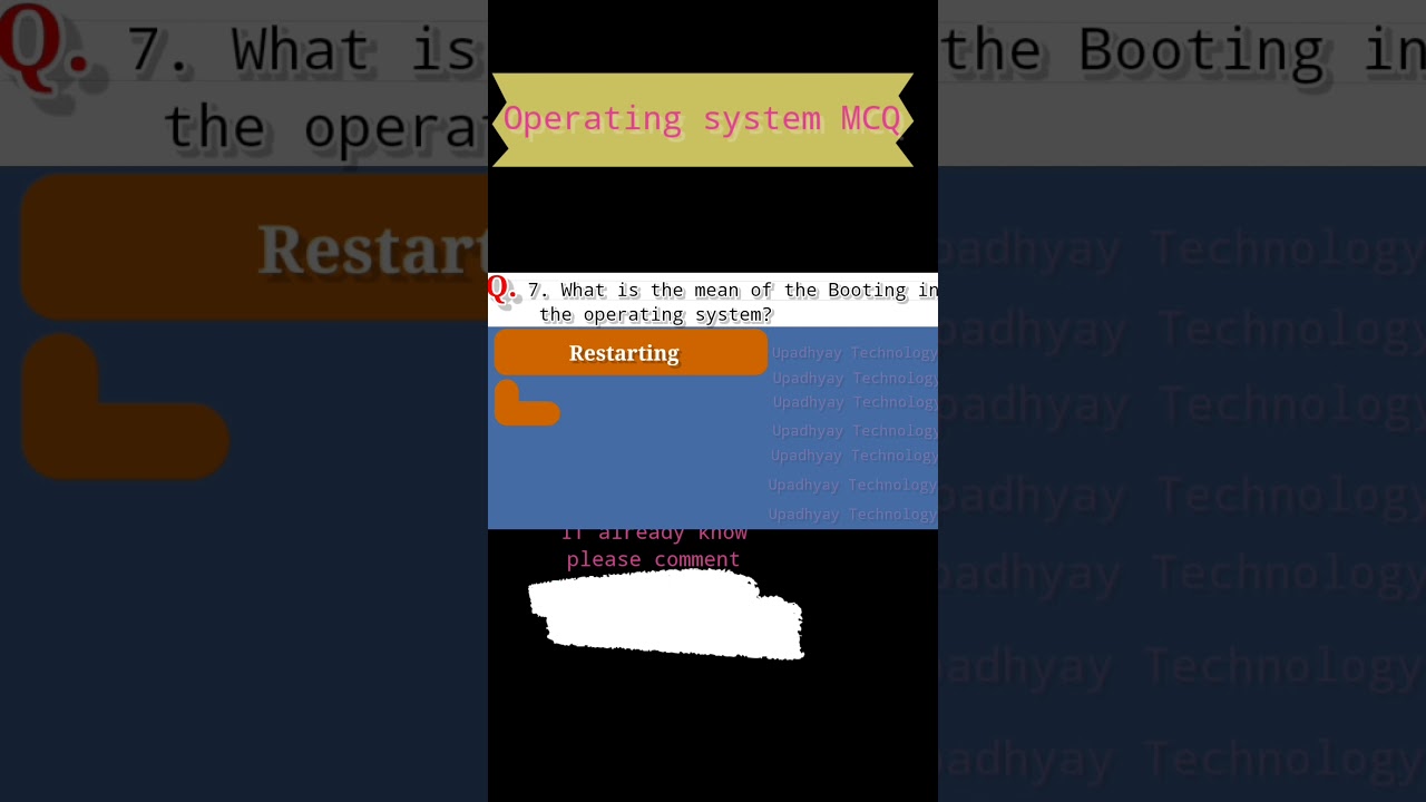 what is the meaning of booting in operating system ? - YouTube