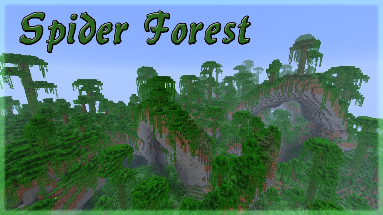 Minecraft Map: Spider Forest - YouTube