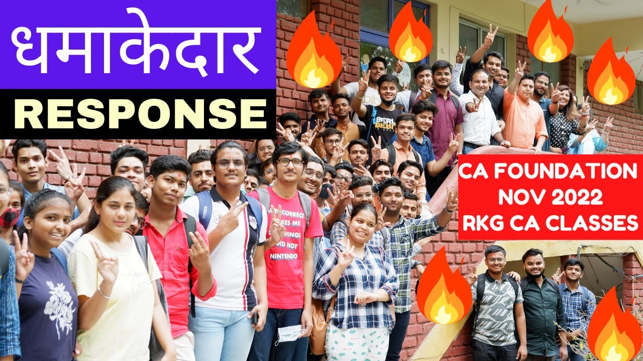 CA FOUNDATION NOV 2022 धमाकेदार आगाज़ 🔥 | RKG CA Classes | CA Parag ...