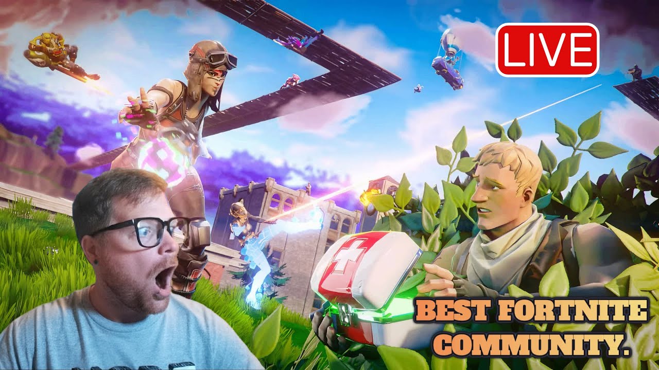 fortnite live stream playing with viewers - YouTube
