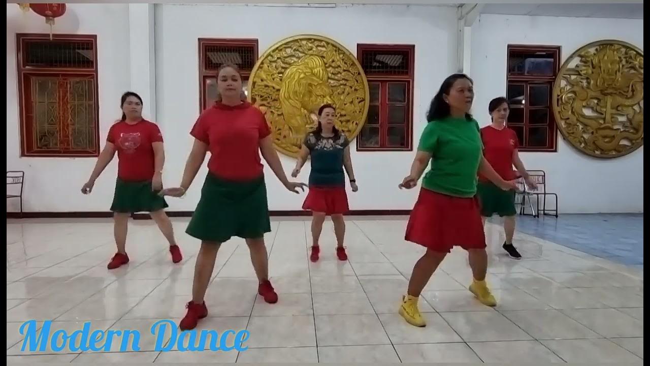 1234 Feliz Navidad Line Dance / Choreo : Sally Hung - YouTube