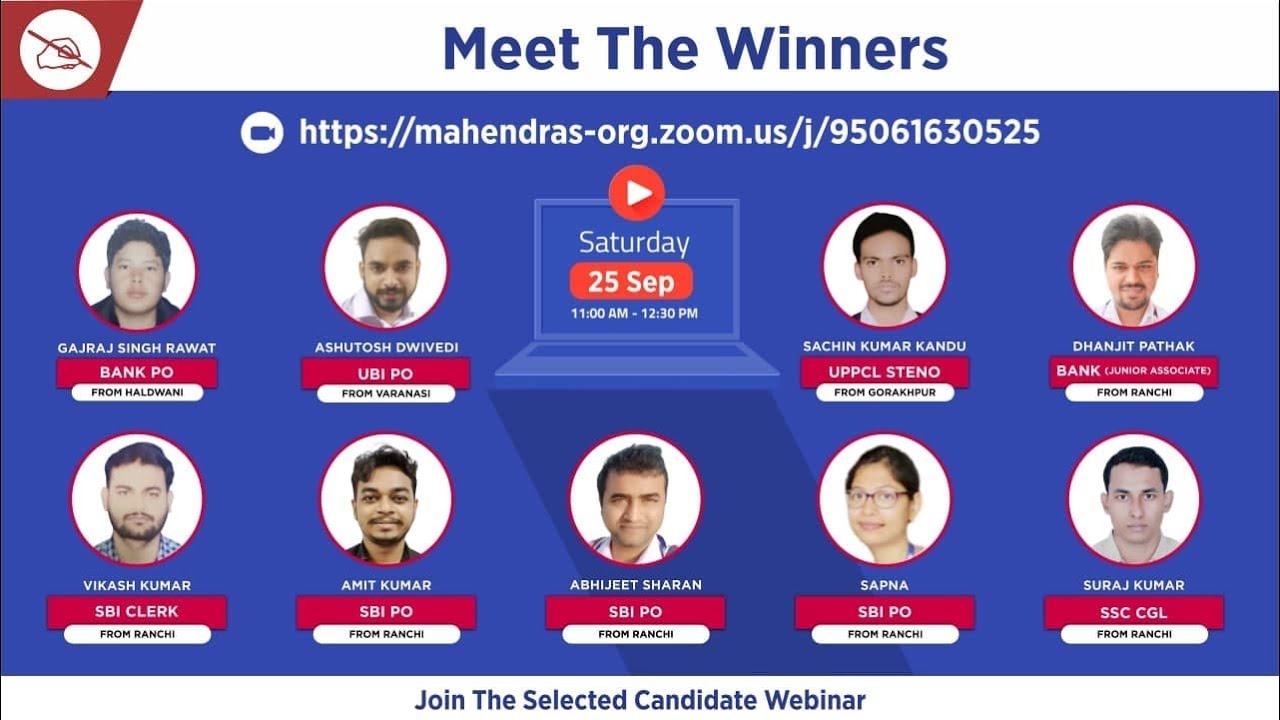 Meet The Winners 🏆 | Join The Selected Candidate Webinar | 11:00 AM ...