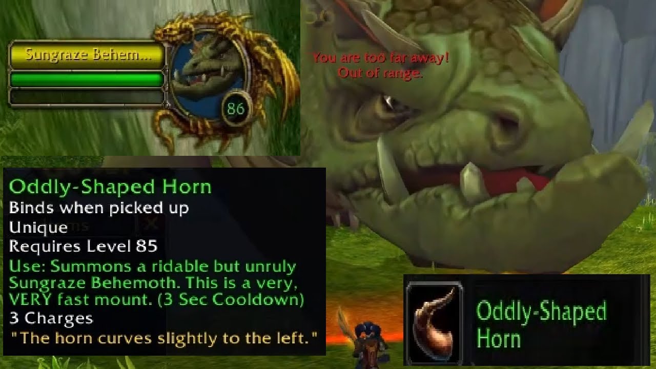 How to get Oddly-Shaped Horn item in MoP Classic WoW - YouTube