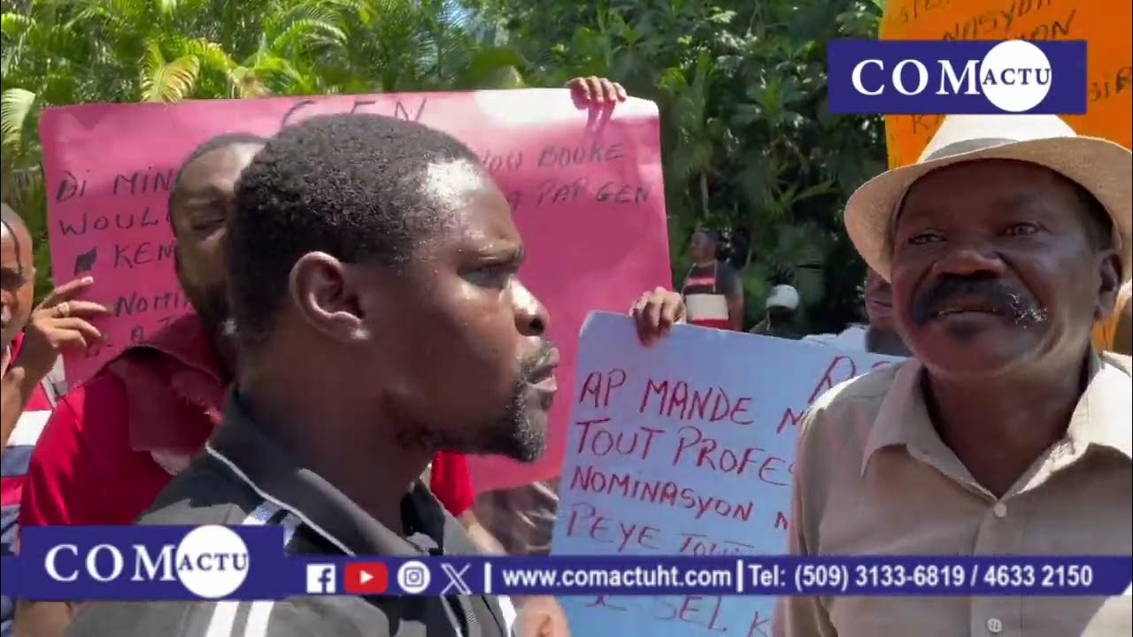 GWO DEBLOZAY PETE DEVAN YON OTÈL MINIS EDIKASYON AN PWAN NAN GWO DIFIKILTE PANDANL TE NAN ...