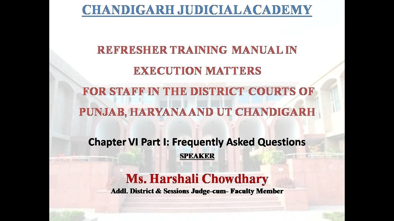 Chapter VI Part I: Frequently Asked Questions - YouTube