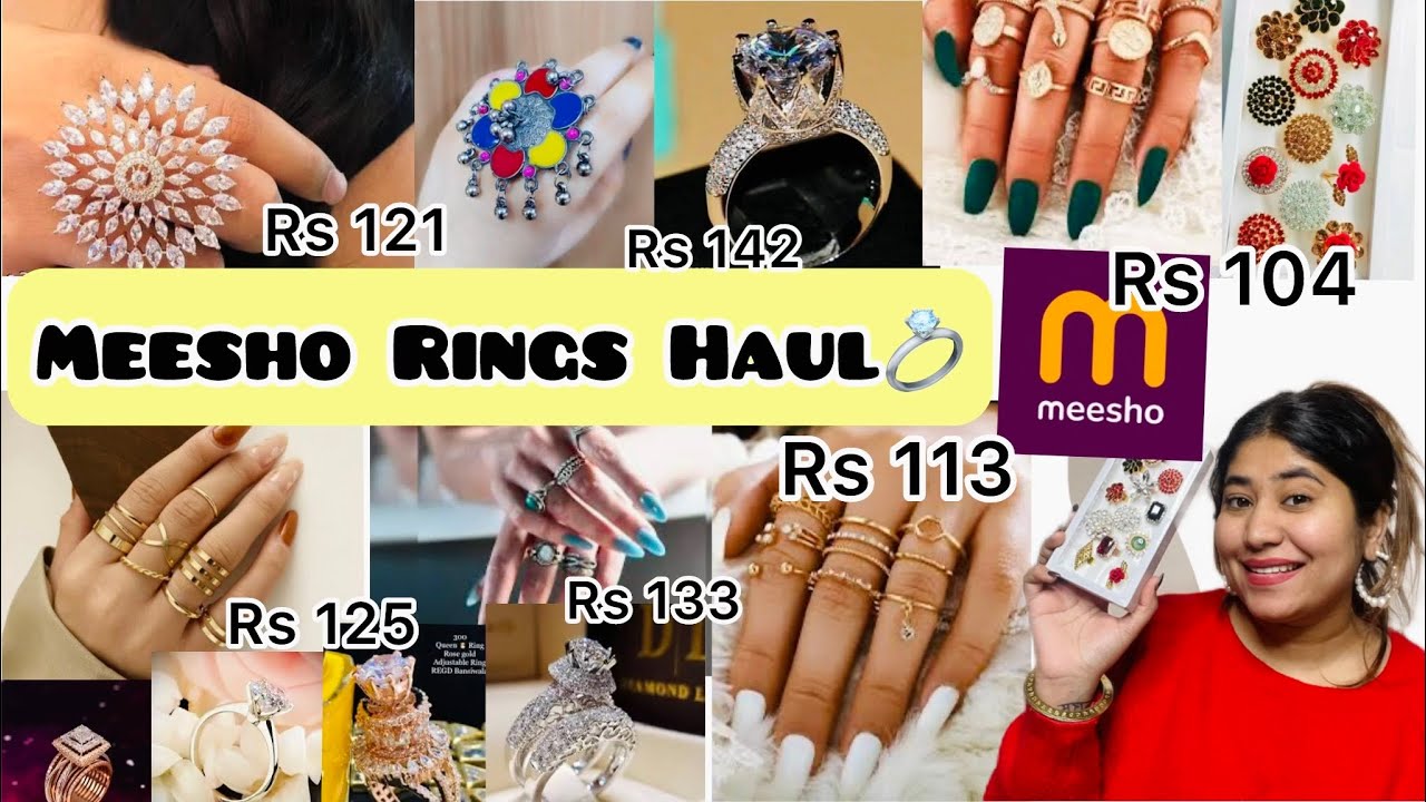 Meesho Rings Haul💍 | इतनी सस्ती|Ad Rings| Oxidised Rings| Affordable ...
