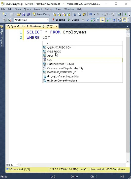 Filtering Data with WHERE Clause in SQL Server - YouTube