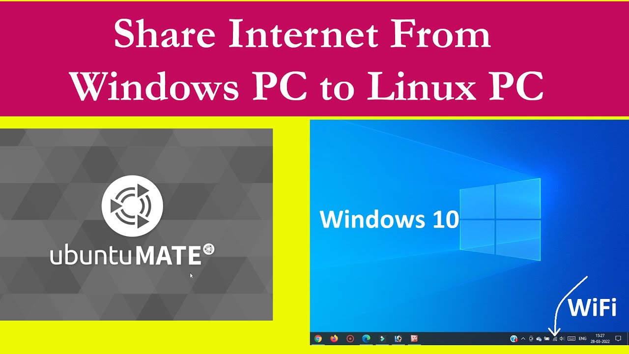 How to Share Internet from Windows to Linux PC | How to Share WiFi ...