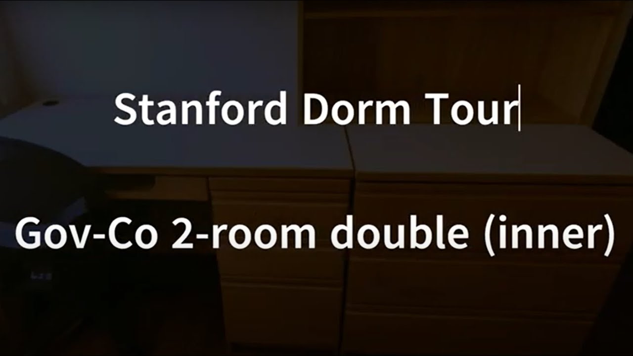 Stanford 2-room-double dorm tour WITH DIMENSIONS! - YouTube