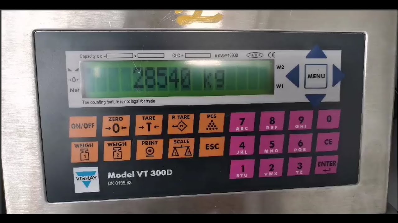 Vishay VT 300 D / SPAN Calibration / Calibracion lleno VT300 D - YouTube
