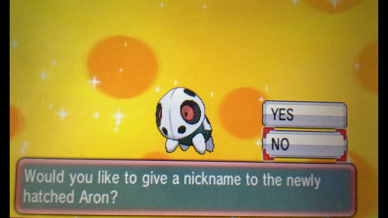 MM Shiny Aron in 618 Eggs (Omega Ruby) - YouTube