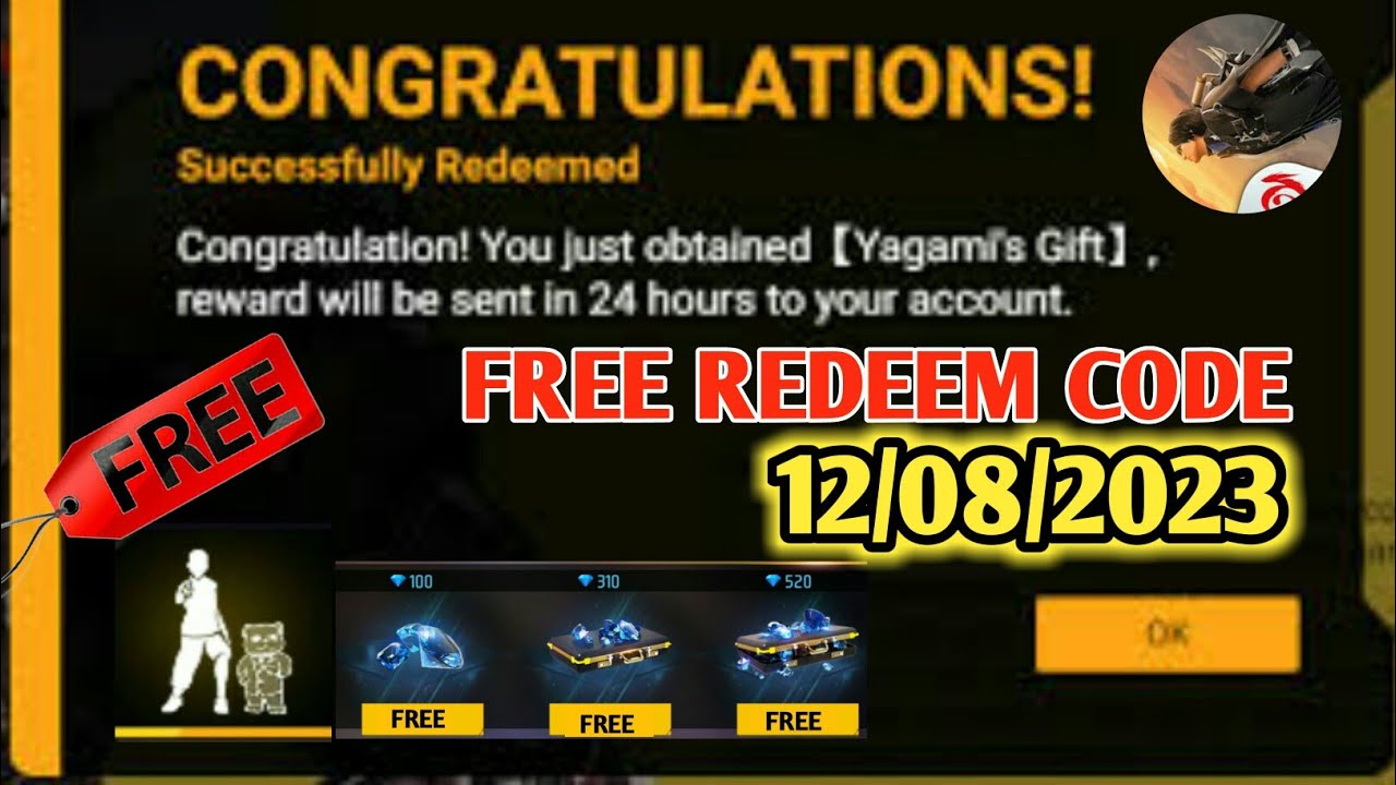 FREE FIRE REDEEM CODE TODAY 12 AUGUST REDEEM CODE FREE FIRE | FF REDEEM ...