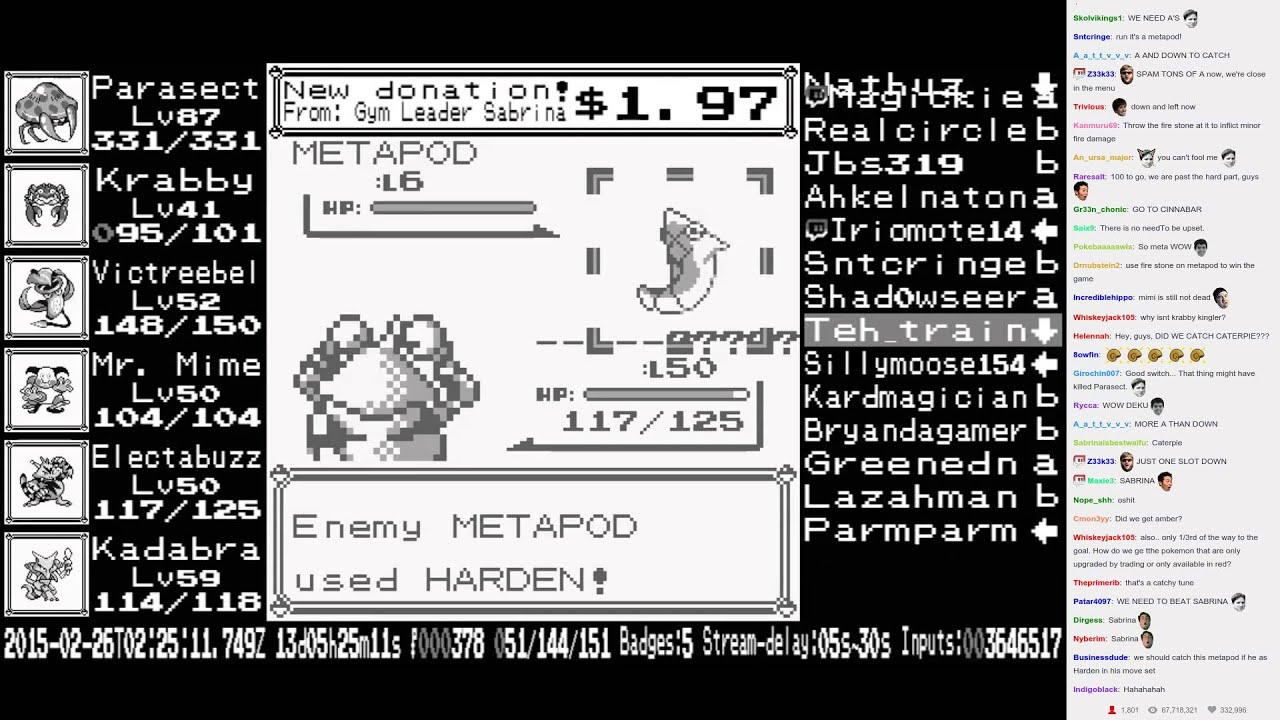 TPP Anniversary Red - Metapod get - YouTube