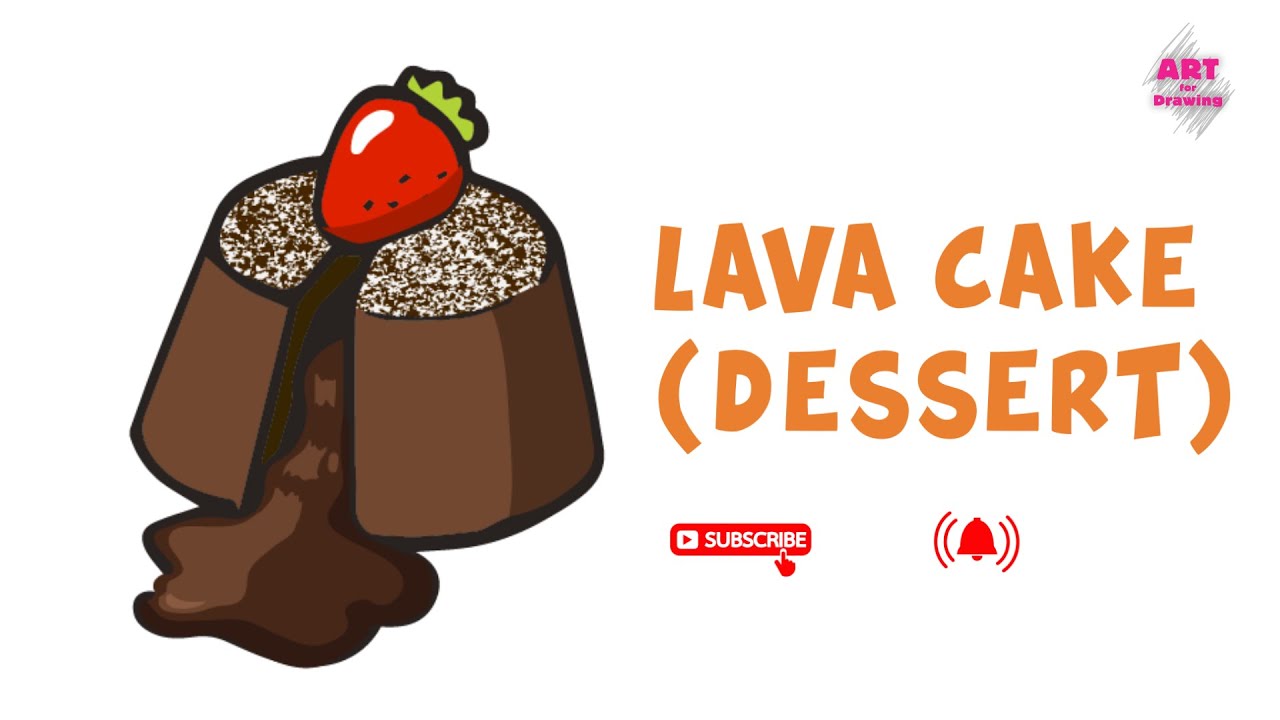 How to Draw Lava Cake | Dessert Series - YouTube