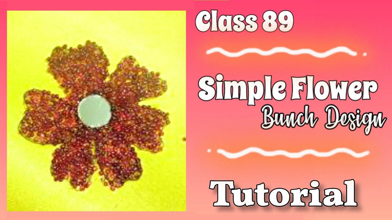 Beautiful Hand Embroidery | Simple Flower Bunch Design | Tutorial ...