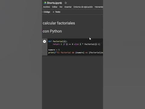 ¿Cómo calcular factoriales en Python en menos de 1 minuto? - YouTube
