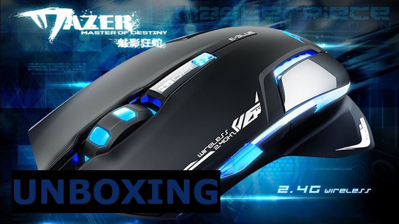 E-3LUE Mazer 2500dpi Optical Wireless Gaming Mouse | Unboxing - YouTube