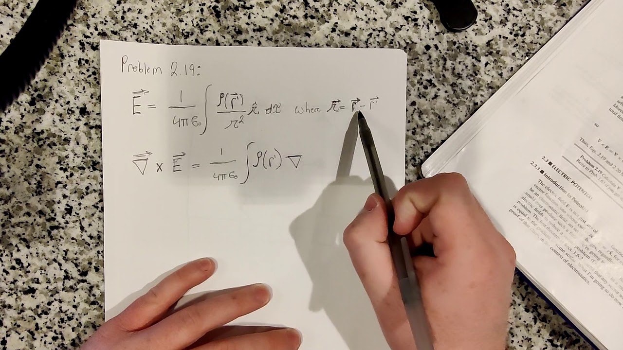 David Griffiths Electrodynamics | Problem 2.19 Solution - YouTube