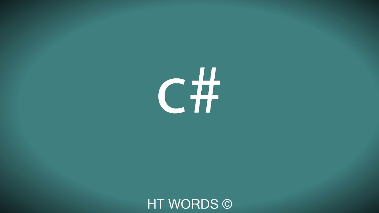 How to say c# - YouTube