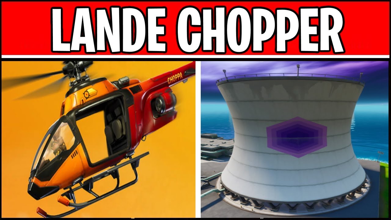 Fortnite: Lande einen Chopper in einem Turm von Steamy Stacks ...