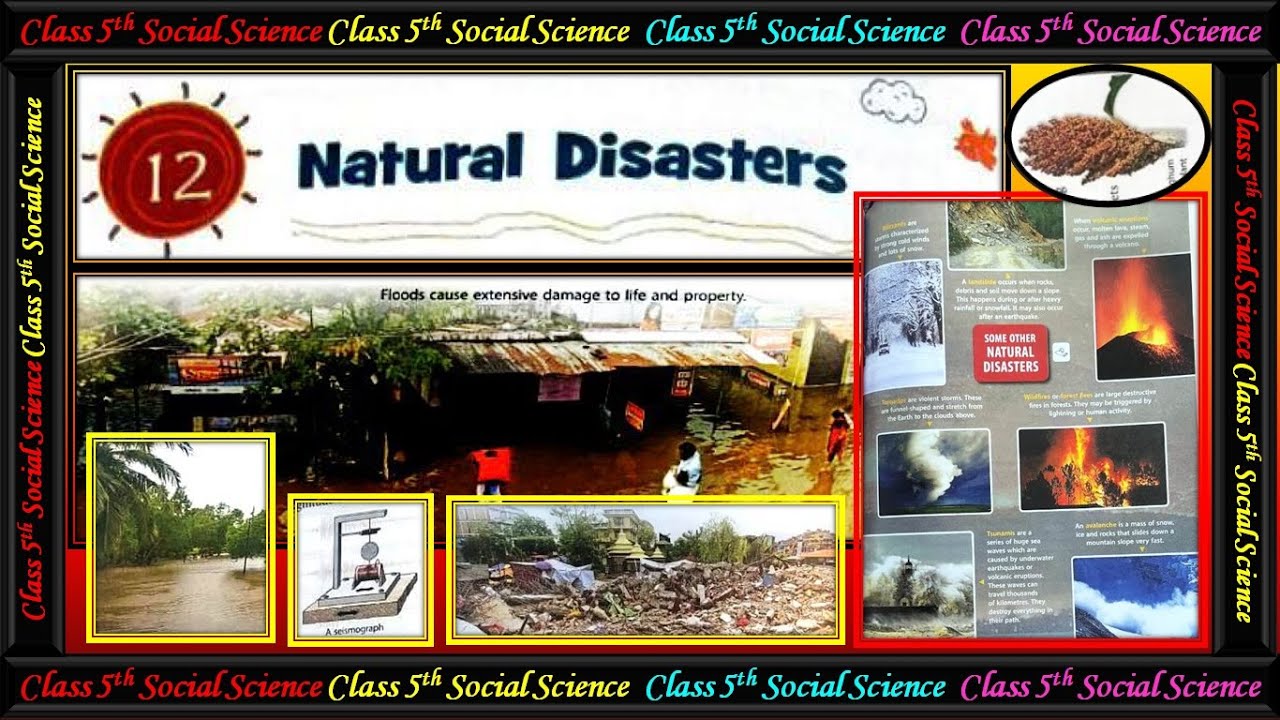 Class - 5 Chapter - 12 NATURAL DISASTERS Social Science - YouTube
