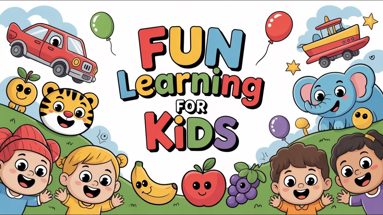 Animals, Birds, Fruits, Vegetables, Colors & ABC Songs | Fun Learning ...