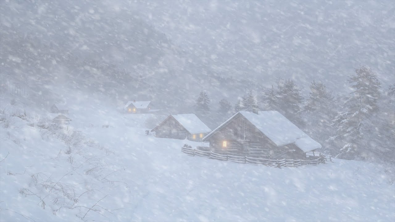 Wind Sounds for Deep Sleep | Snow Storm & Blizzard Sounds | Winter Wind ...