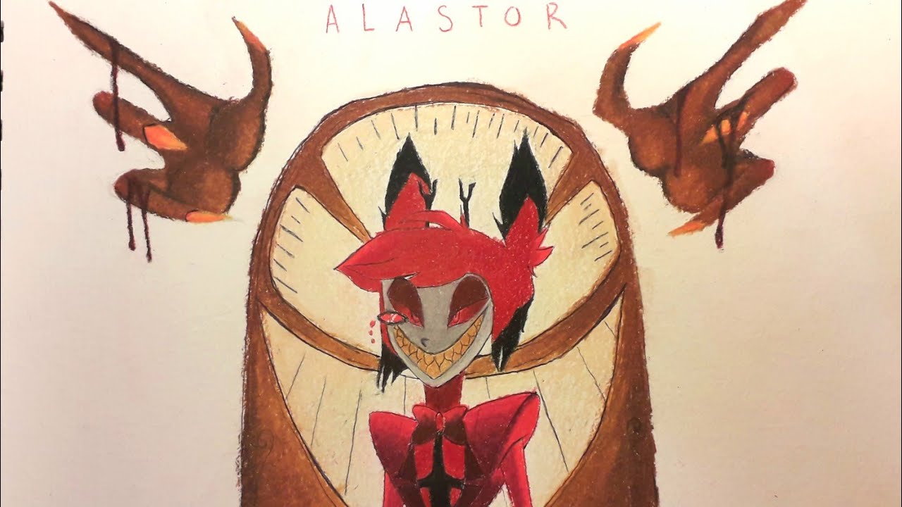 Speed Drawing - Alastor [hazbin hotel] - YouTube