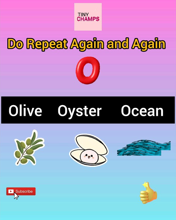 Vocabulary for Kids. Alphabet O from ABCD. Easy way of learning 😊 - YouTube